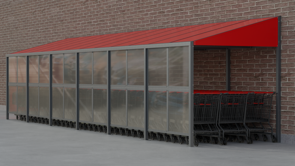 COVERED LEAN-TO CART CORRAL - The Peggs Company