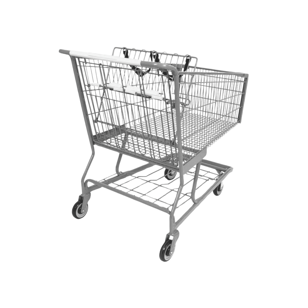 LARGE METAL SHOPPING CART - The Peggs Company